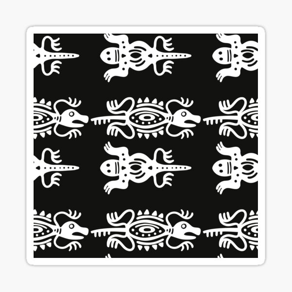 "Aztec Art Symbol Pattern " Sticker by MugsAndDuds | Redbubble