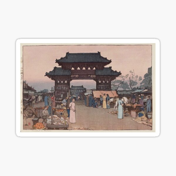 "Japanese Heaven Gate" Sticker by JapanHeavenArt | Redbubble