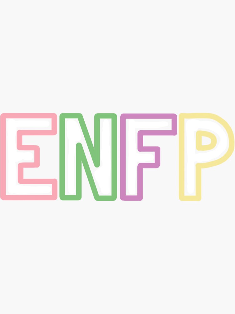 "MBTI Colored ENFP" Sticker for Sale by eec03 | Redbubble