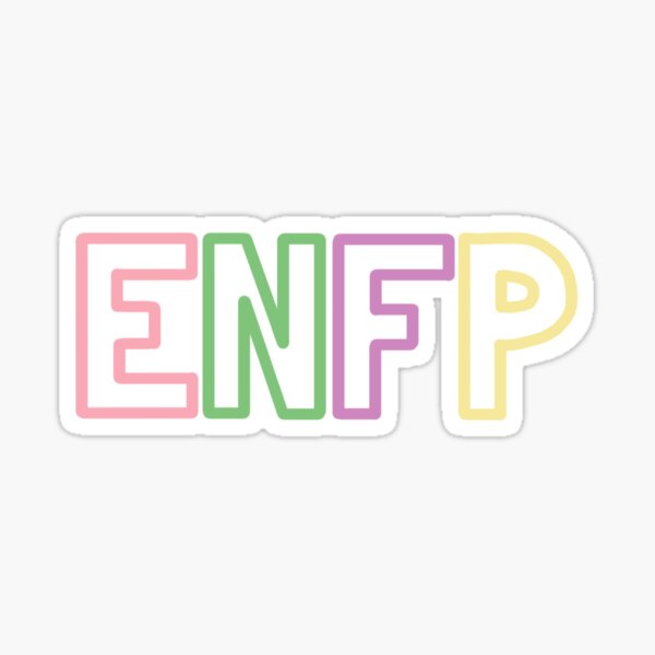 "MBTI Colored ENFP" Sticker for Sale by eec03 | Redbubble