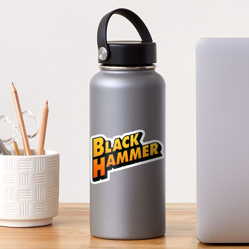 "black hammer,logo,orange,lettering, talkie walkie,comic,colonel weird ...