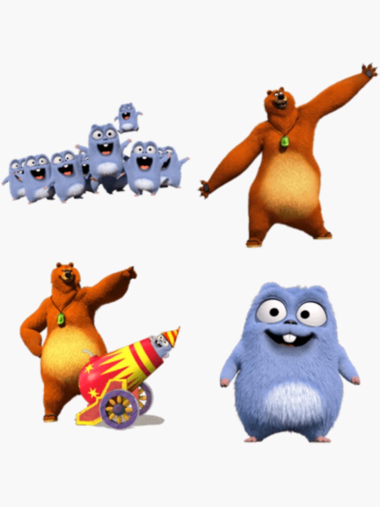 " Happy Lemmings Tabodi And Grizzy" Sticker for Sale by hinamox | Redbubble