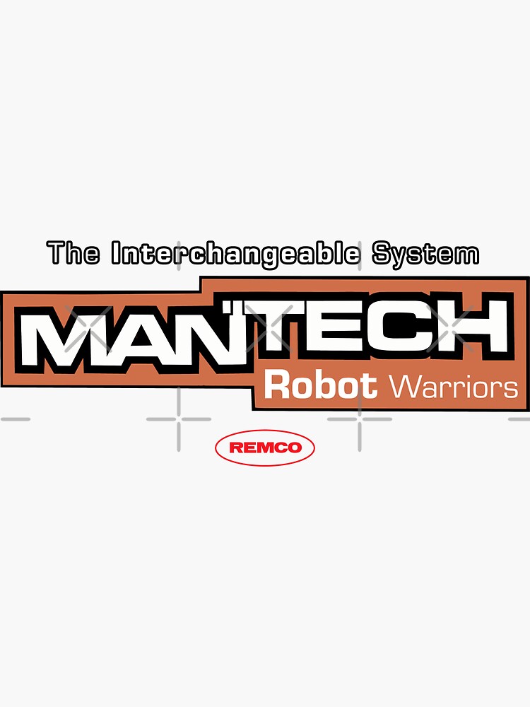 "Mantech Robot Warriors" Sticker by TeeArcade84 | Redbubble
