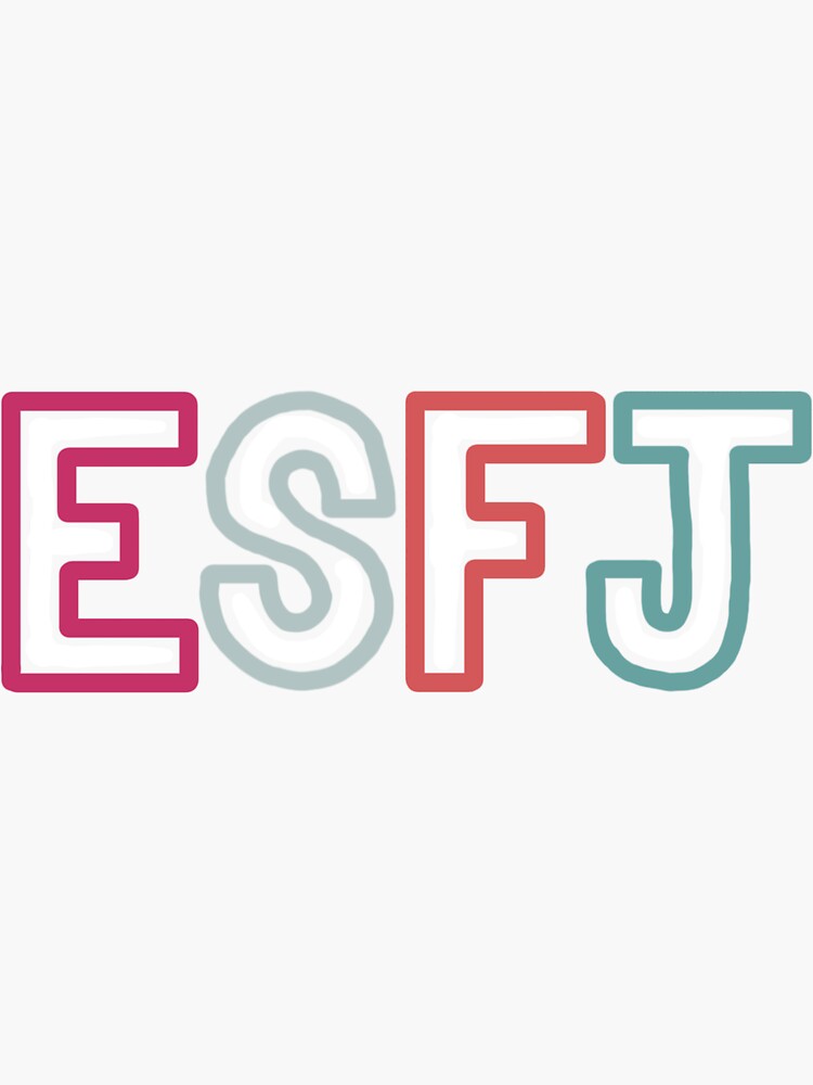 Pegatina «MBTI Color ESFJ» de eec03 | Redbubble