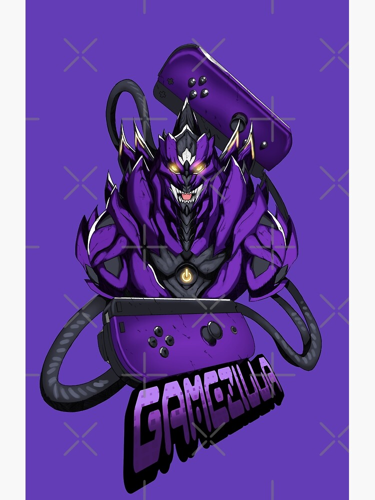 Póster «Kaiju - Monstruo Gamezilla (Púrpura)» de Xonaar17Art | Redbubble