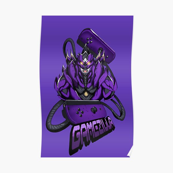 Póster «Kaiju - Monstruo Gamezilla (Púrpura)» de Xonaar17Art | Redbubble