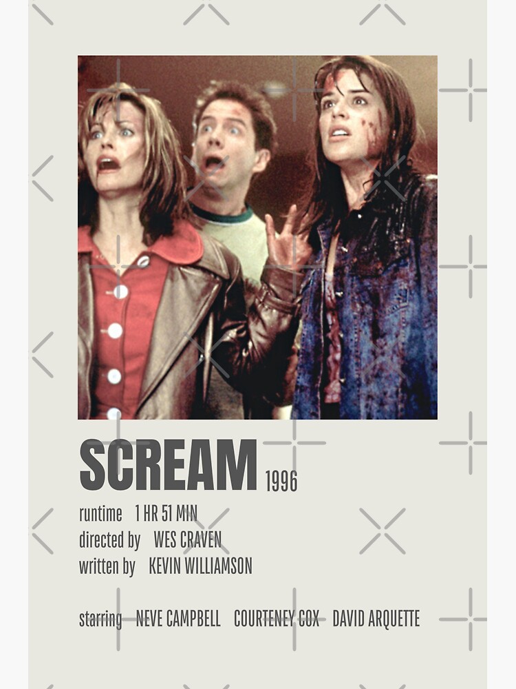 "Scream 1996 Polaroid Poster 3" Sticker for Sale by brookeisanerd ...