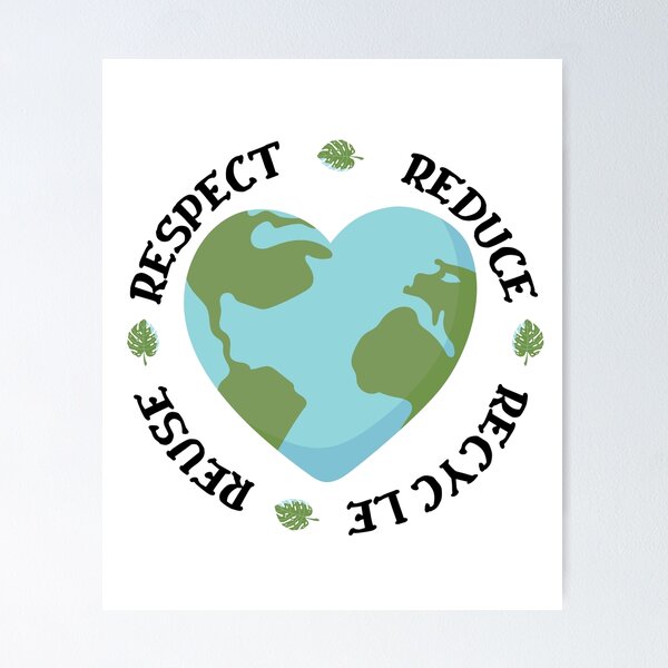 "Respect Reduce Reuse Recycle, Earth day 2022" Poster for Sale by ...