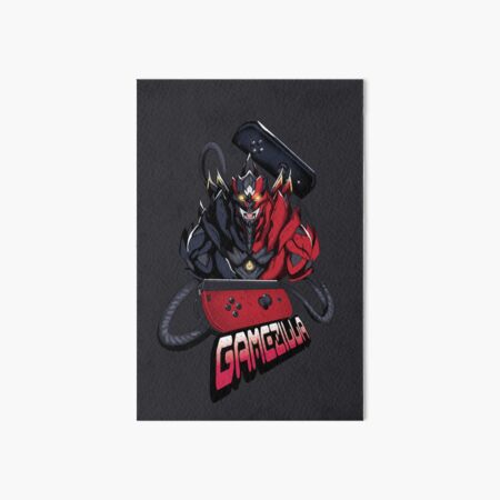 "Kaiju - Gamezilla Monster (Black/Red)" Art Board Print by Xonaar17Art ...