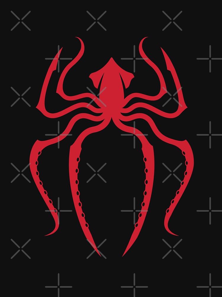 "Navy: Spider-Man Squid Red" T-shirt for Sale by WezApparel | Redbubble ...