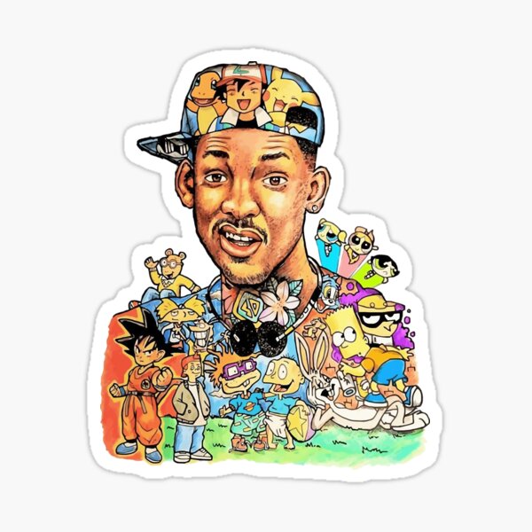 "Fresh Prince Will Smith " Sticker for Sale by chaitujmerrihrh | Redbubble