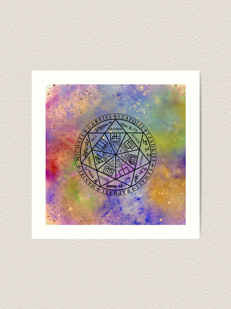 "7 archangels seal sigil energy protection" Art Print for Sale by ...