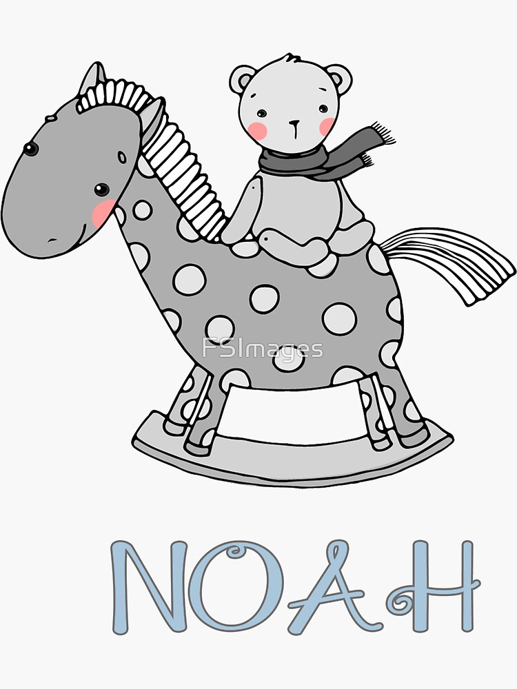 "NOAH / name illustration" Sticker by FSImages | Redbubble