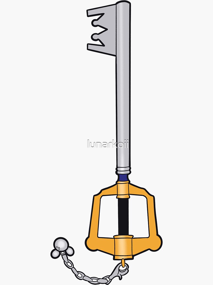 "Kingdom Key" Sticker for Sale by lunarkoii | Redbubble