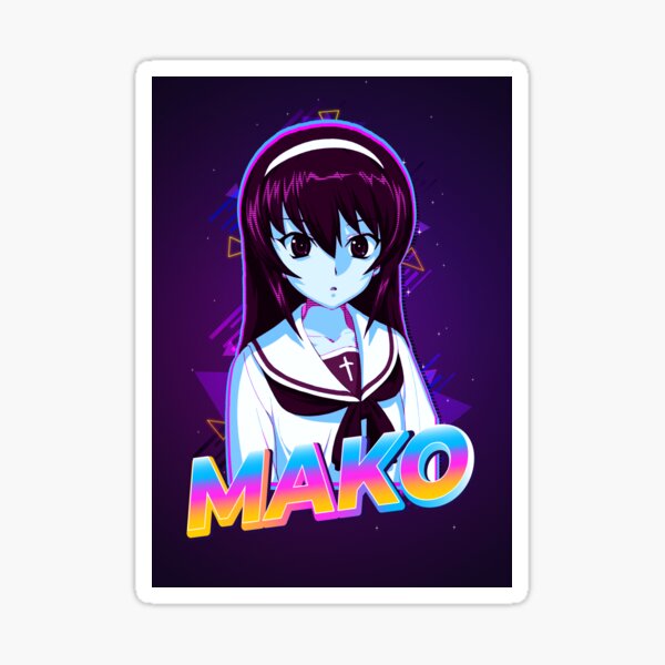 "Mako | Girls Und Panzer" Sticker for Sale by RealAnimeHD | Redbubble