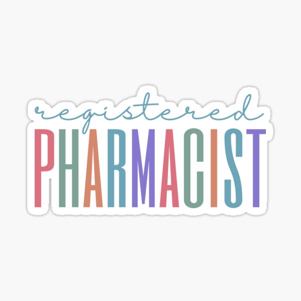 "registered pharmacist" Sticker by Hey-Nice-Shirt | Redbubble