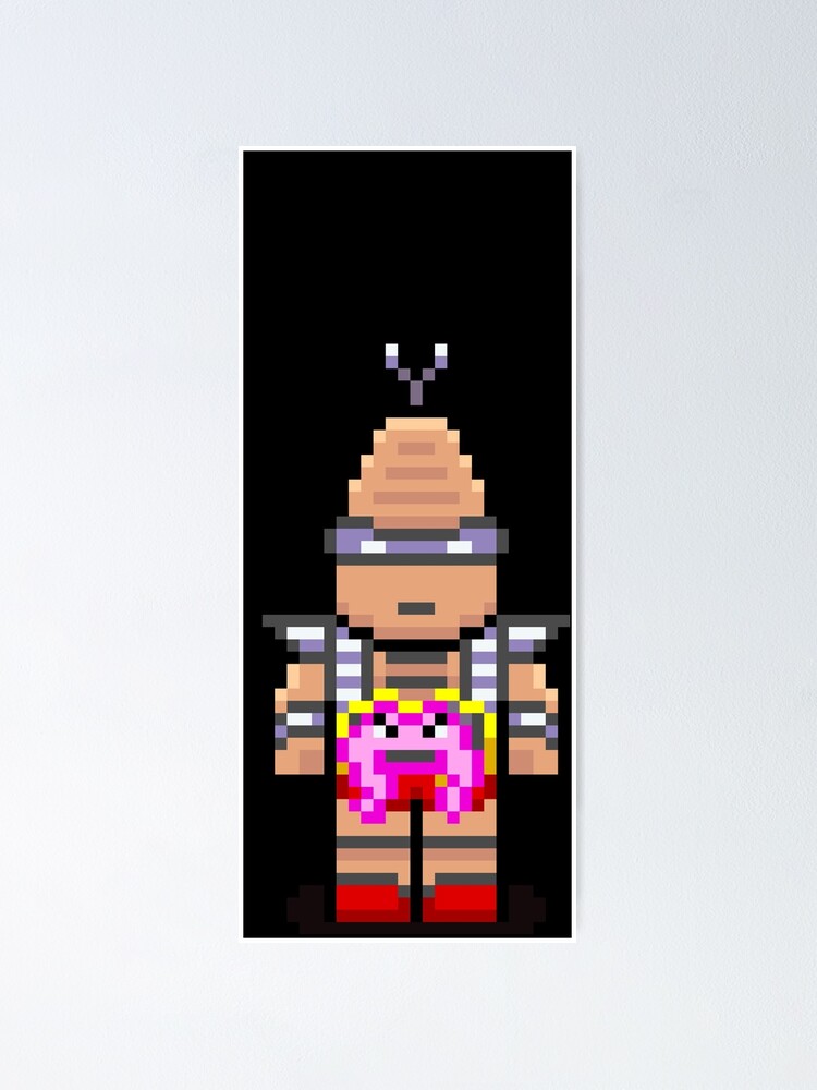 "Retro Pixel Art Style Krang" Poster for Sale by fallinfrog | Redbubble