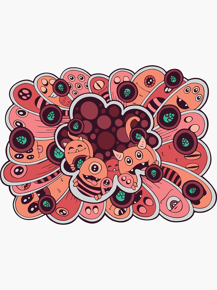 "Splorge!" Sticker by lizkiraly | Redbubble