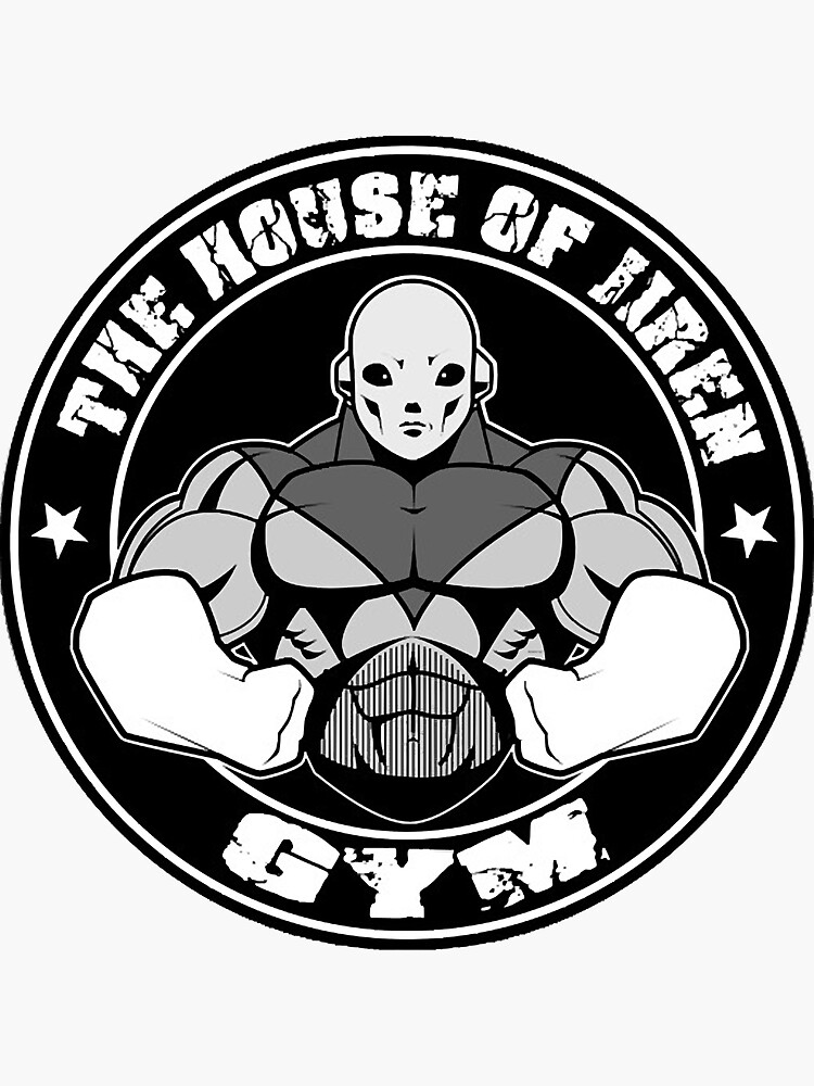 "The House of Jiren Gym " Sticker by CalvinA8638349 | Redbubble