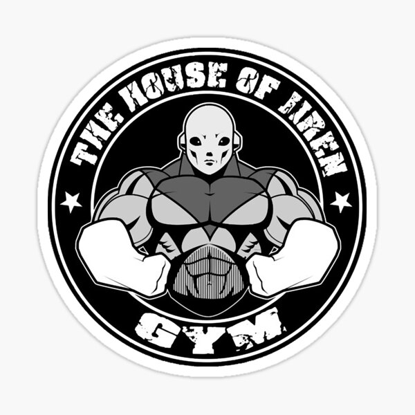 "The House of Jiren Gym " Sticker by CalvinA8638349 | Redbubble
