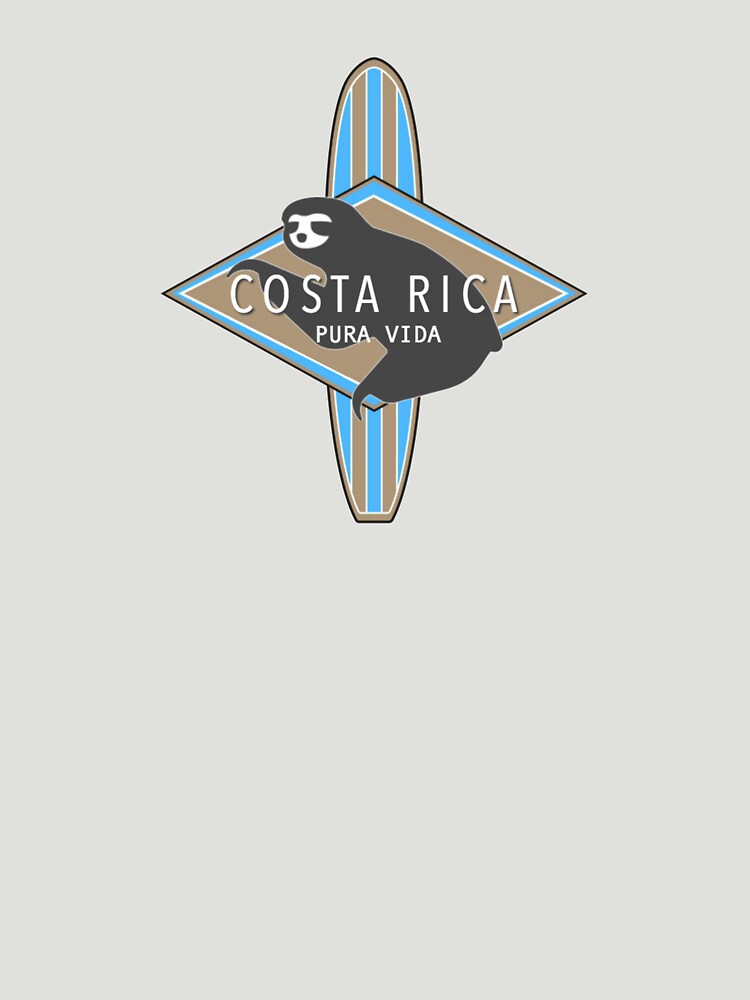 "Costa Rica Surfing Sloth Logo" T-shirt for Sale by WaderTees ...
