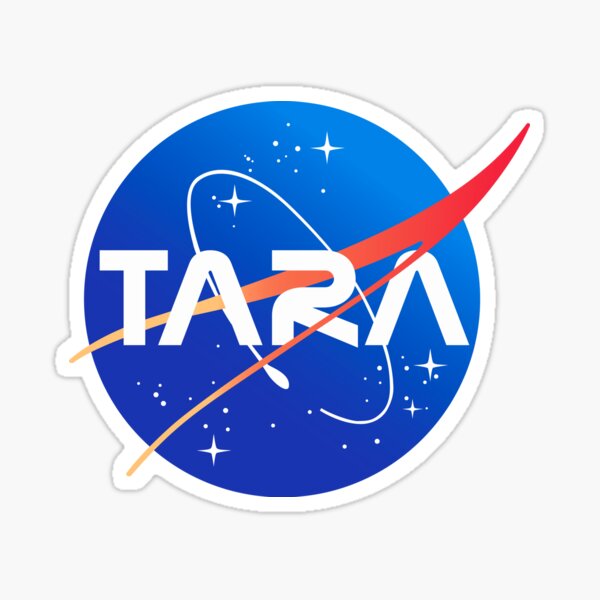 "Custom Name Nasa logo - Tara" Sticker by SappEContent | Redbubble