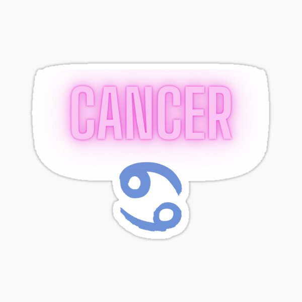 "Cancer & Cancer Sign" Sticker by Diggiedooker03 | Redbubble