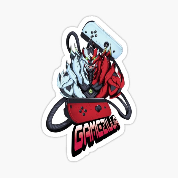 "Kaiju - Gamezilla Monster (Magenta)" Sticker by Xonaar17Art | Redbubble