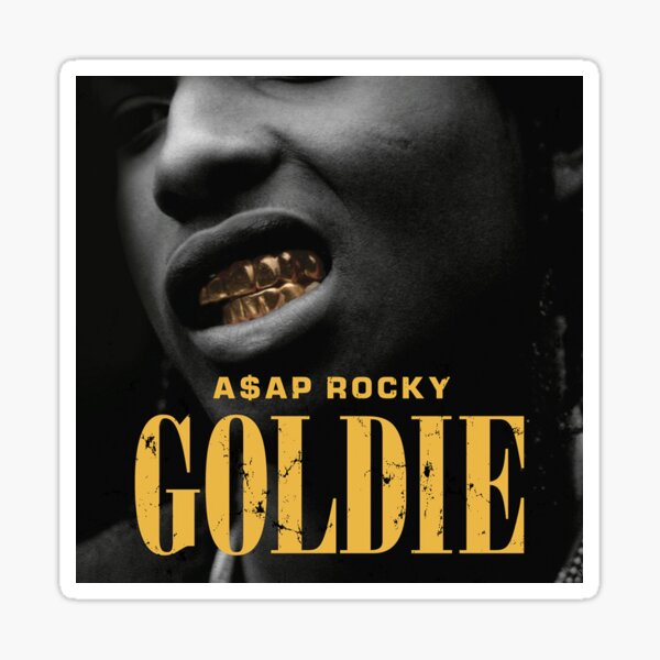 "ASAP Rocky goldie" Sticker by MarthaDamon45 | Redbubble