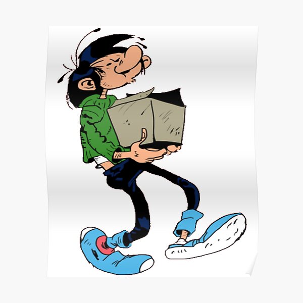 Poster « Gaston Lagaffe classique », par ChampTepakorn | Redbubble