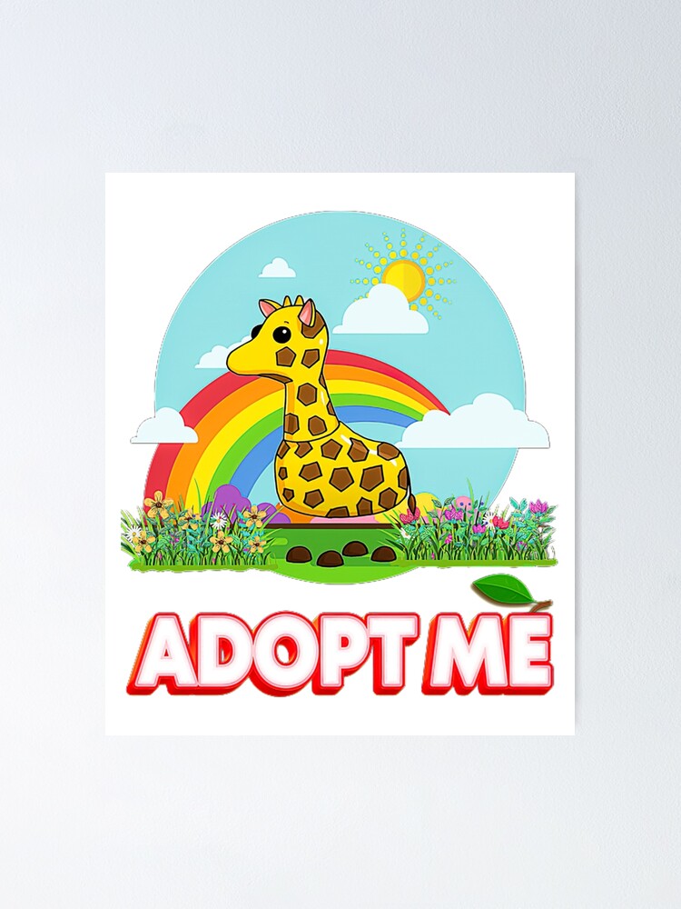 "Adopt Me " Poster for Sale by PartyPoshPrints | Redbubble