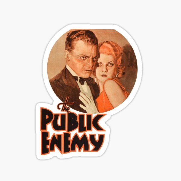 "The Public Enemy Movie Poster" Sticker by MovieFunTime | Redbubble