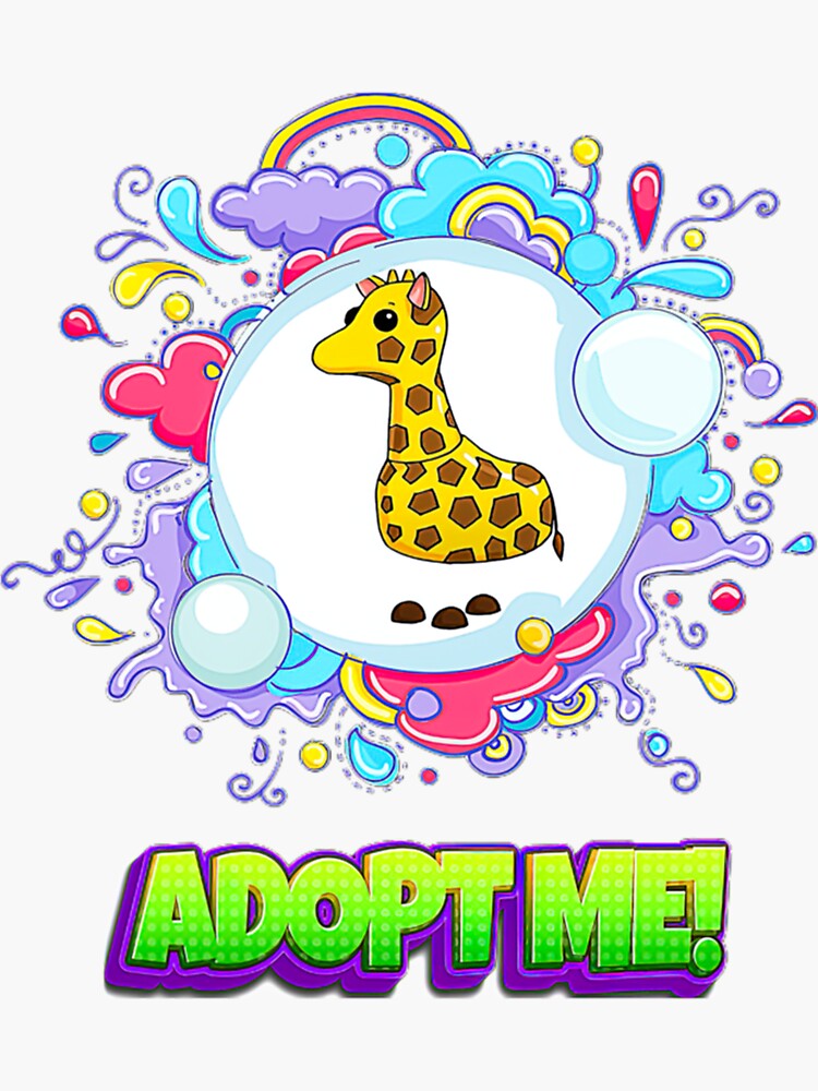 "Adopt me " Sticker by PartyPoshPrints | Redbubble