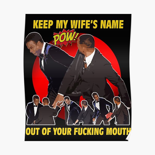 "will smith slap award" Poster for Sale by byfordxgpiros | Redbubble