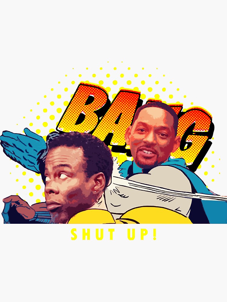 "will smith slap bang" Sticker by byfordxgpiros | Redbubble