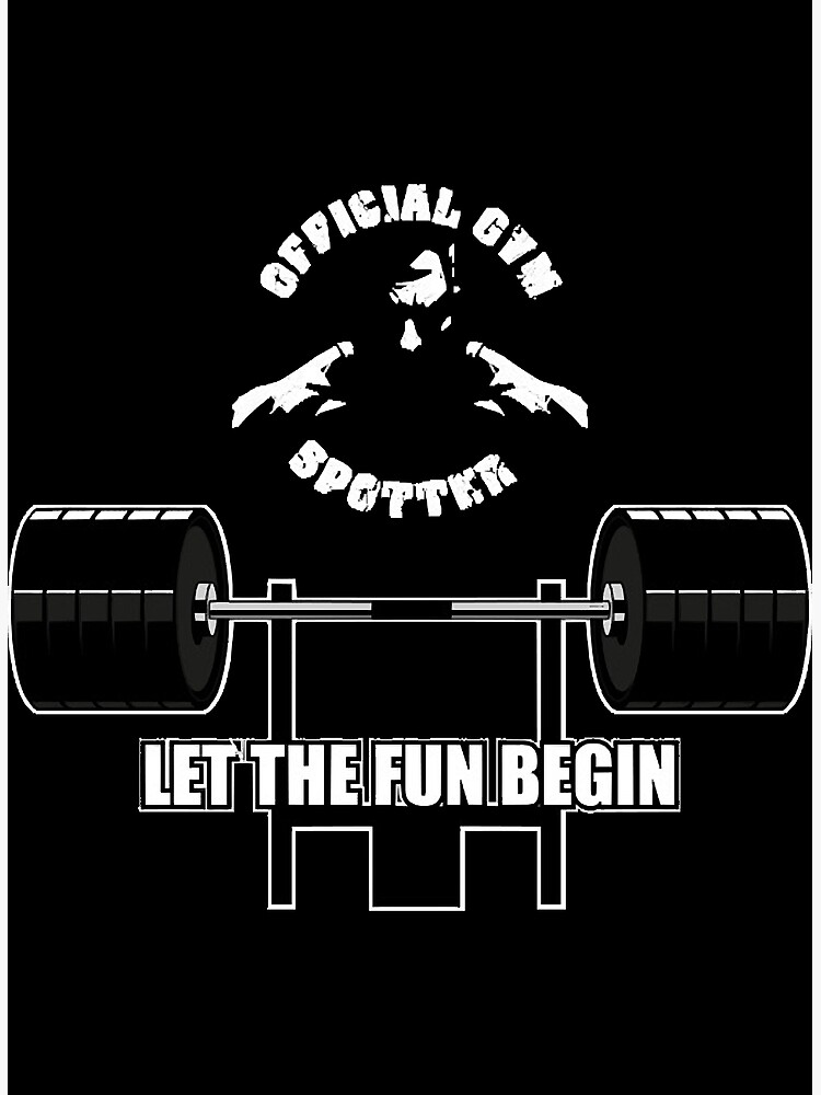 "Gym Spotter Bench " Poster for Sale by SheilaO1216481 | Redbubble