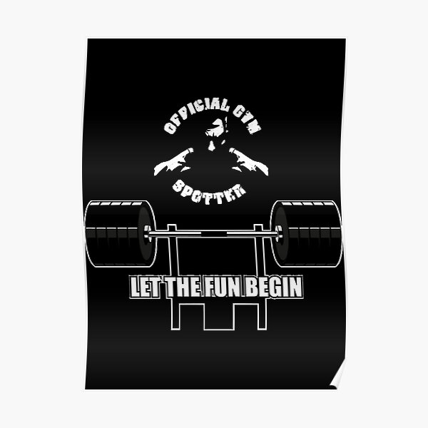 "Gym Spotter Bench " Poster for Sale by SheilaO1216481 | Redbubble