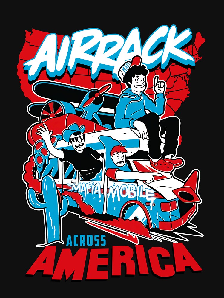 "airrack across america Tshirt" T-shirt for Sale by Maddisonedments ...