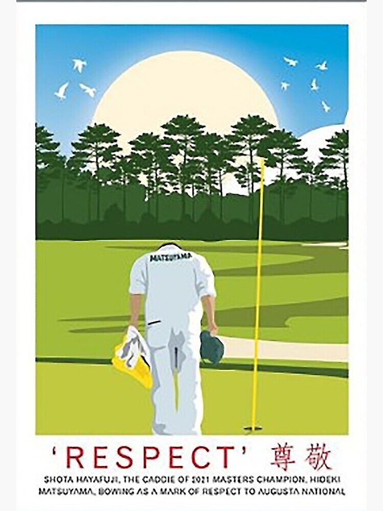 Augusta National US Masters Hideki Matsuyama Caddie Shota Hayafuji Amen ...