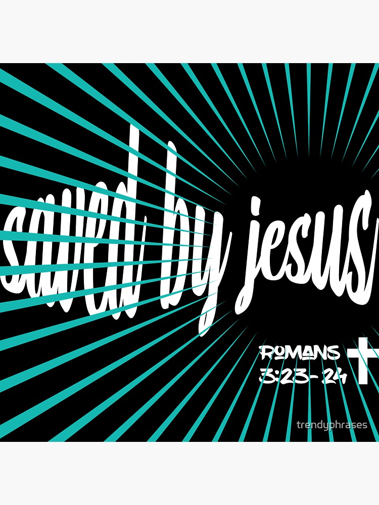 "Black and White with emphasis on Jesus" Sticker by trendyphrases ...