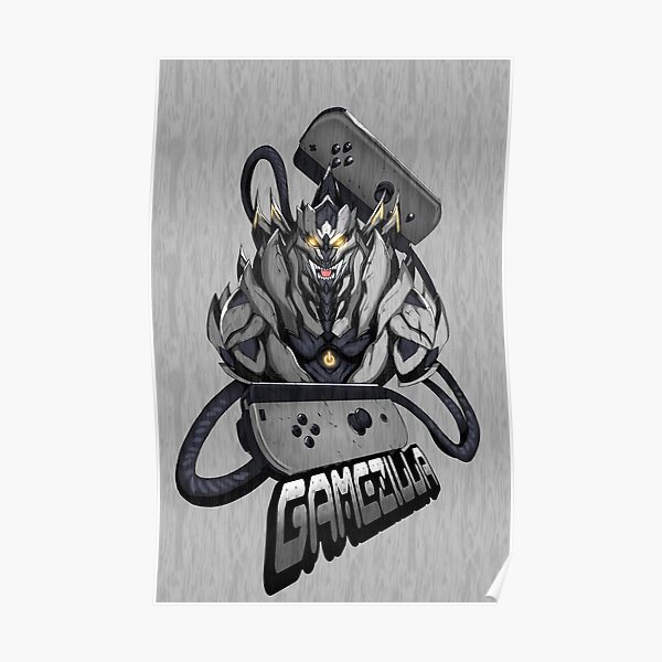 "Kaiju - Gamezilla Monster (Steel)" Poster for Sale by Xonaar17Art ...