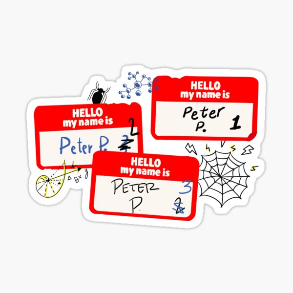 "Hello my name is Peter " Sticker by teal-studio | Redbubble