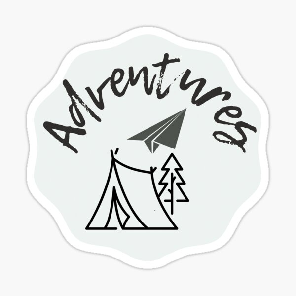 "Adventures is my Life" Sticker by ZindyCreations | Redbubble