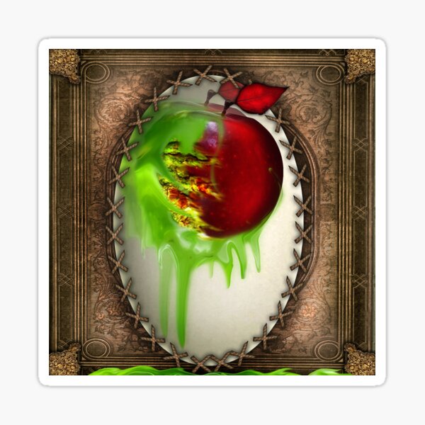 "Poison Apple" Sticker by spinmeatale | Redbubble