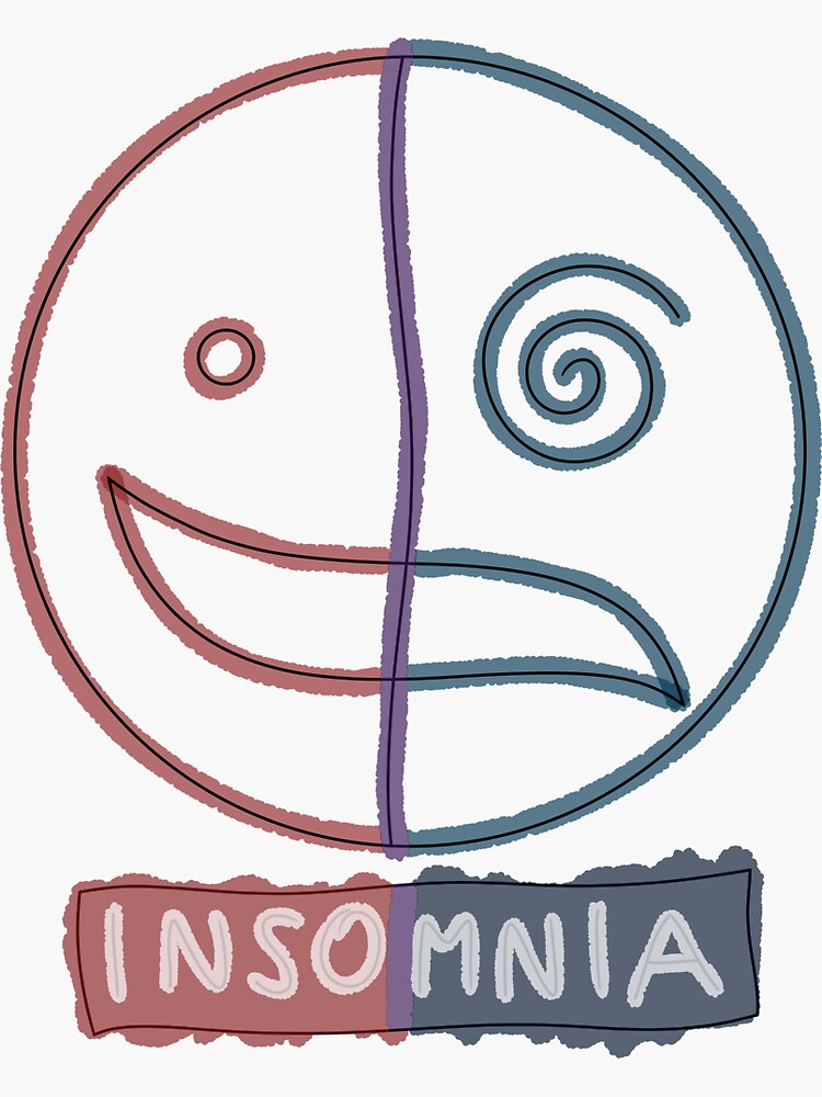 "Insomnia Logo" Sticker by Noah-E-Lares | Redbubble