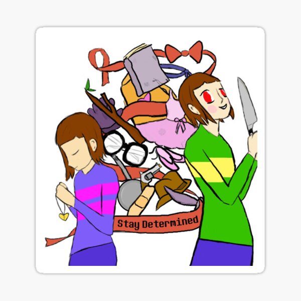 "STAY DETERMINED" Sticker for Sale by xkittyzo1 | Redbubble