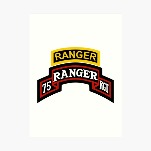 "75th Ranger Regiment with Ranger tab" Art Print for Sale by HelenSuria ...