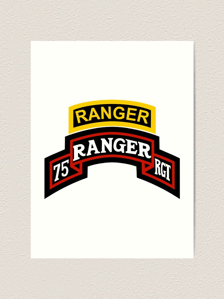 "75th Ranger Regiment with Ranger tab" Art Print for Sale by HelenSuria ...