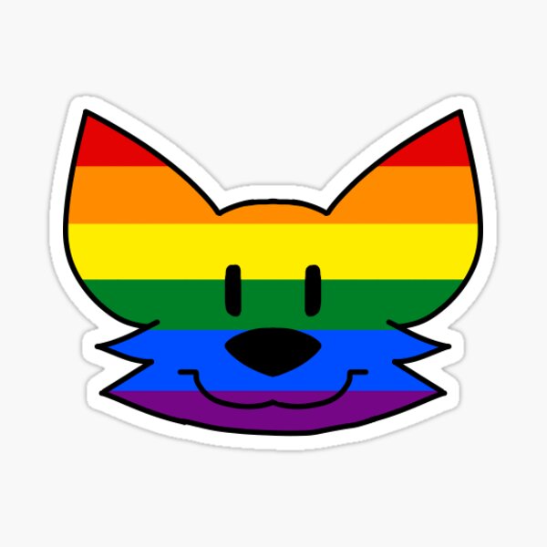 "Pride Furry" Sticker by BluesTheToon | Redbubble
