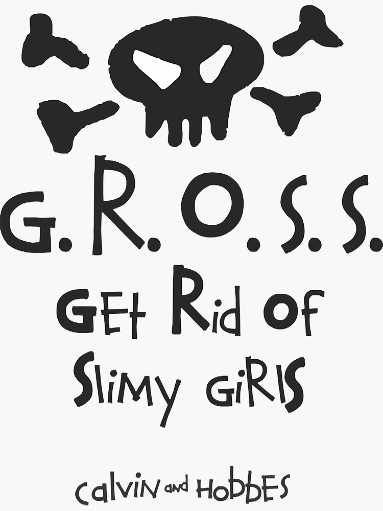 "GROSS " Sticker for Sale by ChloeBartley | Redbubble